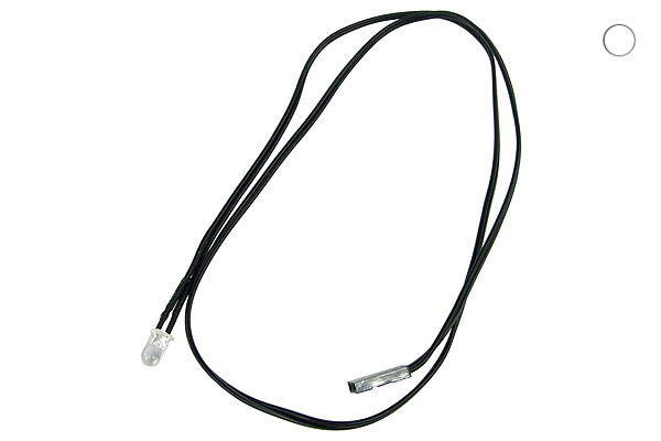 LED Blanche 3mm avec Connecteur 2 pins - Phobya - Tuning & Câble - Lumières