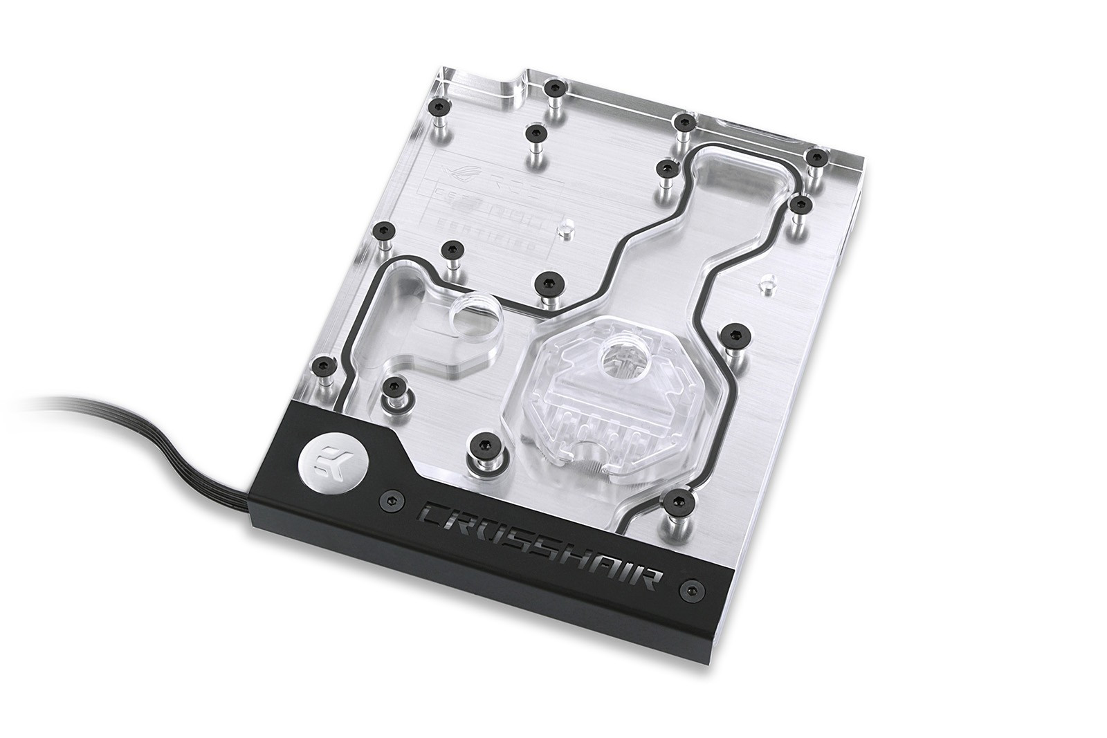 WaterBlock CPU & Mosfets EK-FB ASUS C6H RGB Monoblock - Nickel / Plexi ...