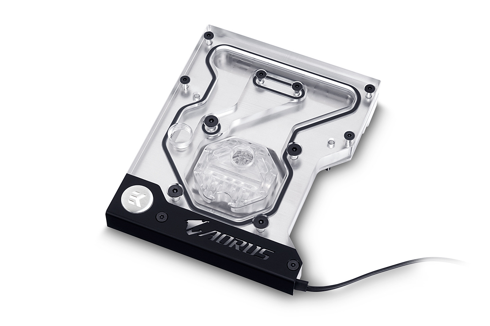 WaterBlock CPU & Mosfets EK-FB GA X299 GAMING RGB Monoblock - Nickel ...