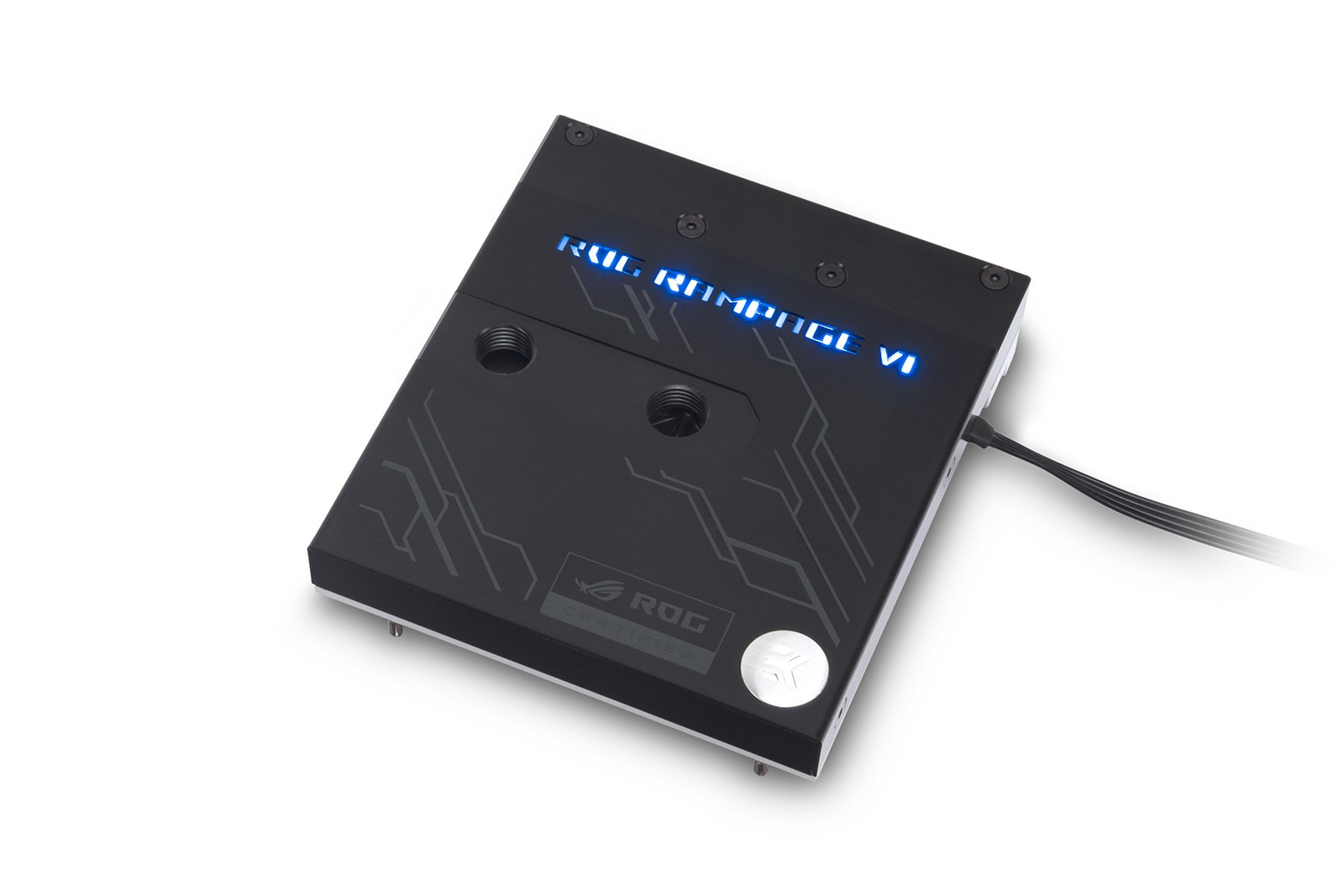 WaterBlock CPU & Mosfets EK-FB ASUS ROG R6E RGB Monoblock - Nickel ...