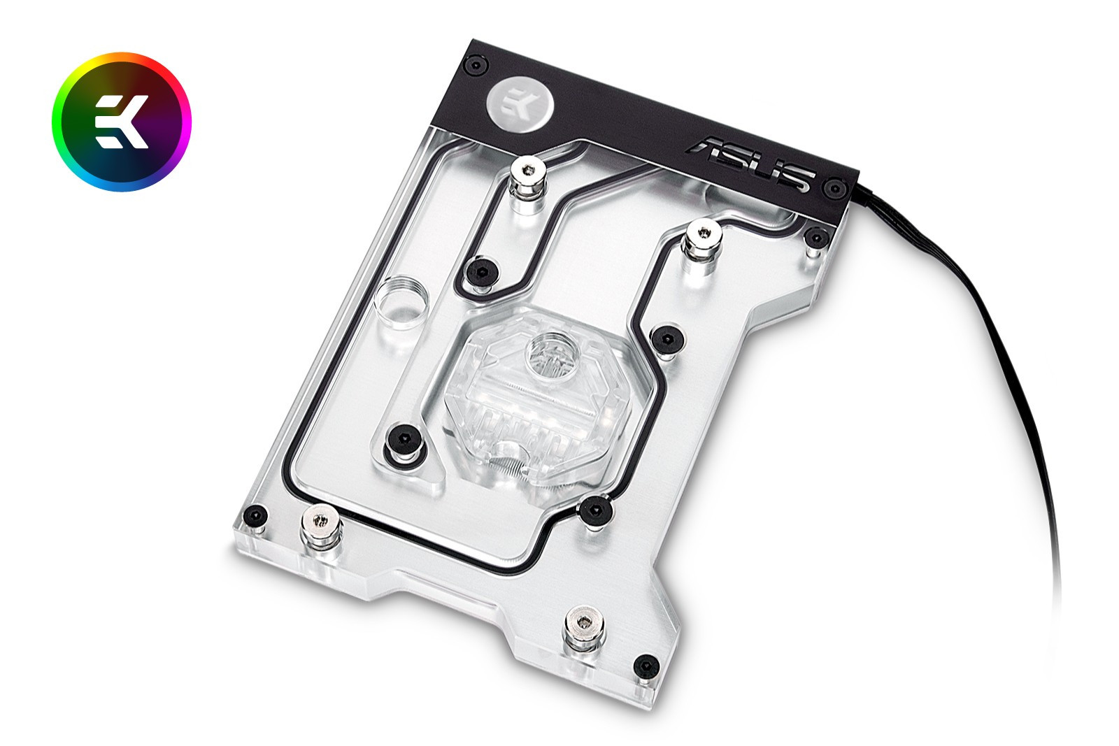 WaterBlock CPU & Mosfets EK-FB ASUS X399 GAMING RGB Monoblock - Nickel ...