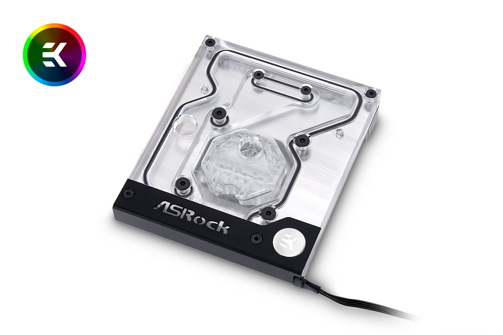 WaterBlock CPU & Mosfets EK-FB ASROCK X299 RGB Monoblock - Nickel ...