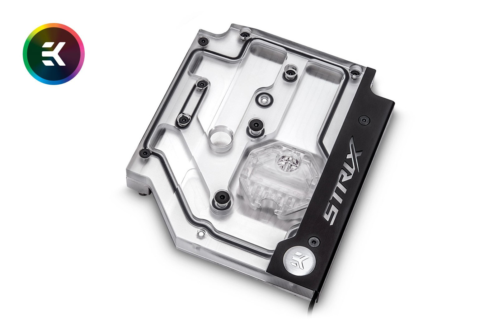 WaterBlock CPU & Mosfets EK-FB ASUS Strix X470 RGB Monoblock - Nickel ...