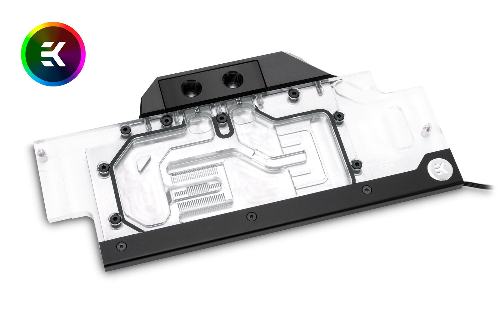 WaterBlock VGA EK-FC1070 GTX Ti ASUS RGB - Nickel / Plexi - EK Water ...