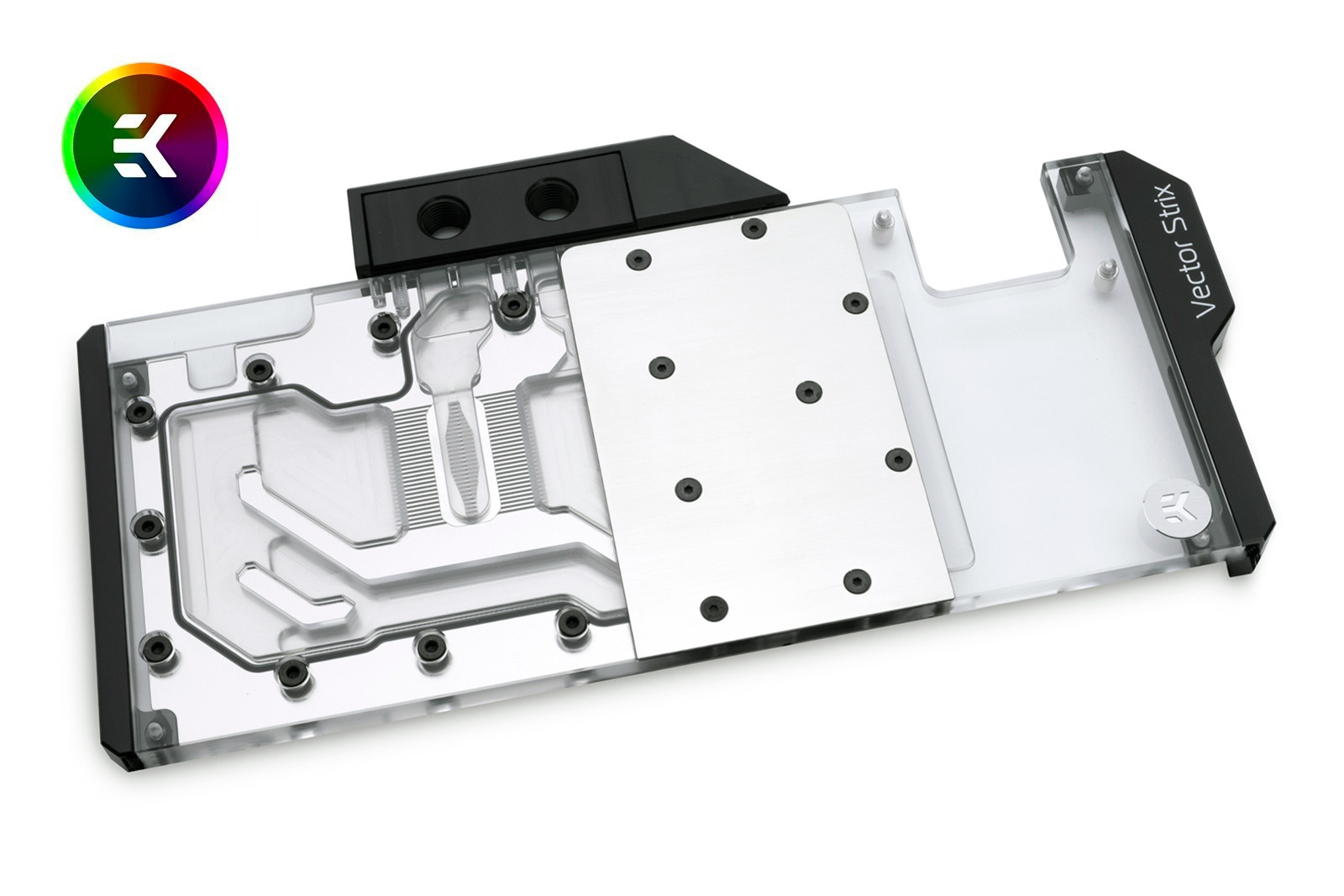 WaterBlock VGA EK-Vector Strix RTX 2080 Ti RGB - Nickel / Plexi - EK ...