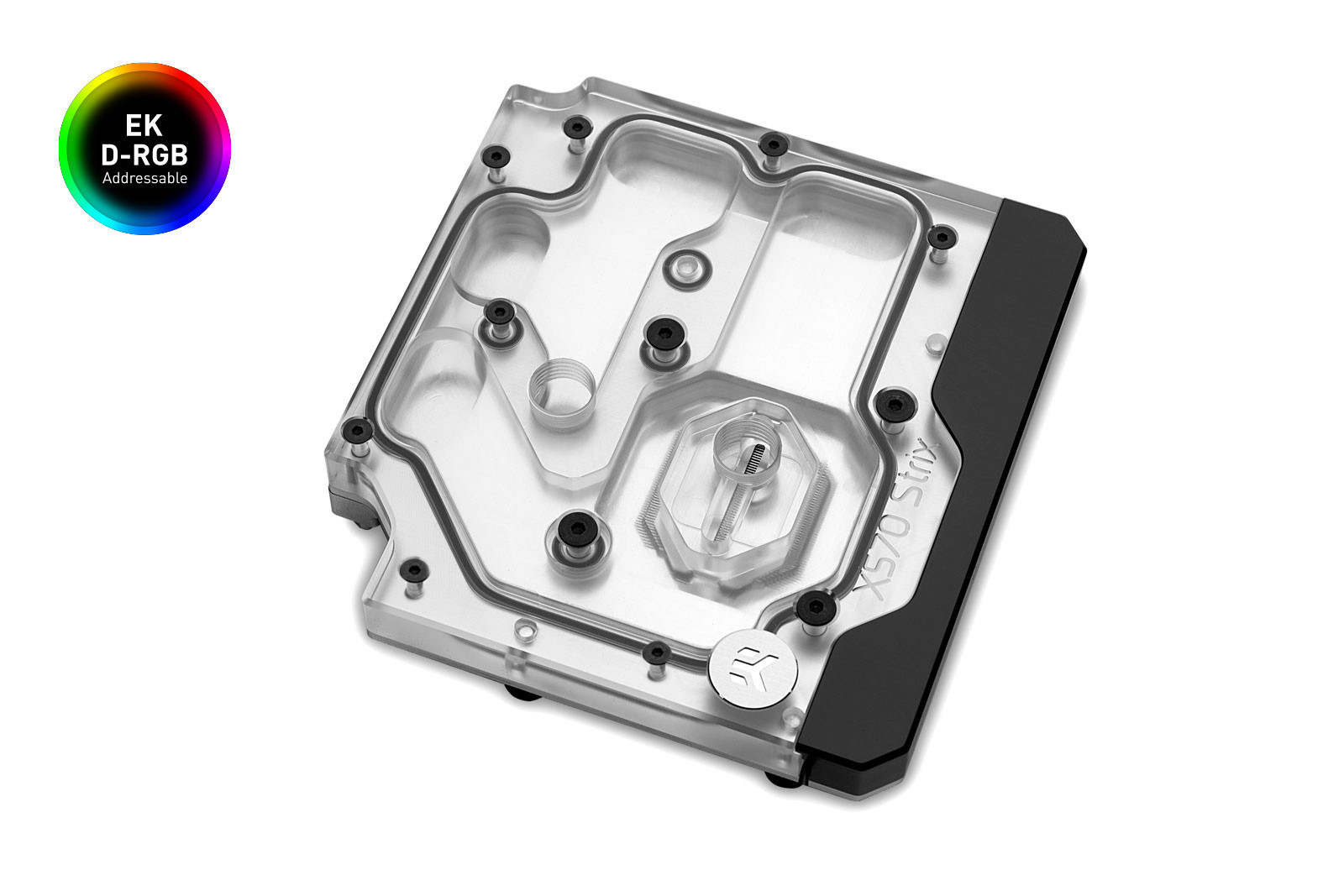 WaterBlock CPU & Mosfets EK-Quantum Momentum ROG Strix X570-E D-RGB ...