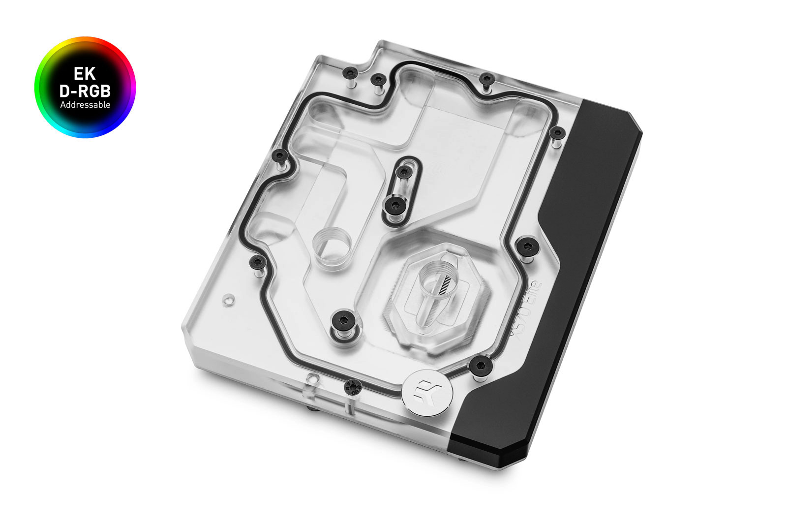 WaterBlock CPU & Mosfets EK-Momentum Aorus X570 Elite D-RGB - Nickel ...