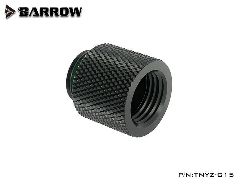 Male / Female G1/4 - 15mm Extension Fitting - Black - TNYZ-G15 - BARROW ...
