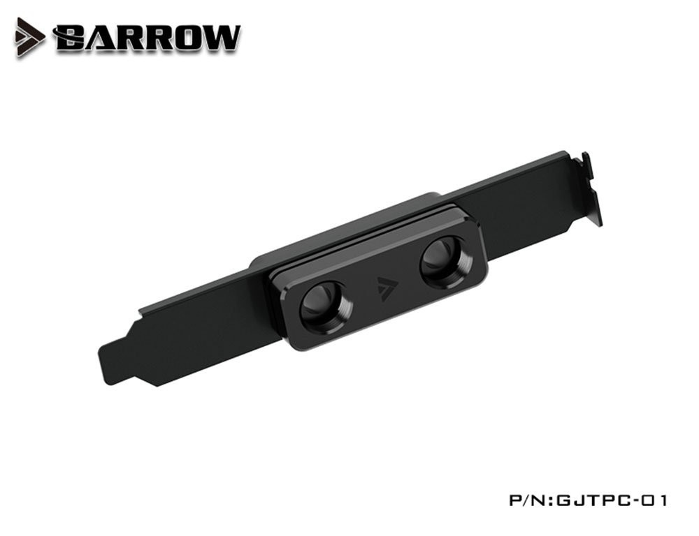 PCI Square Double Bulkhead Pass G1/4 Female Thread Black - GJTPC-01 ...