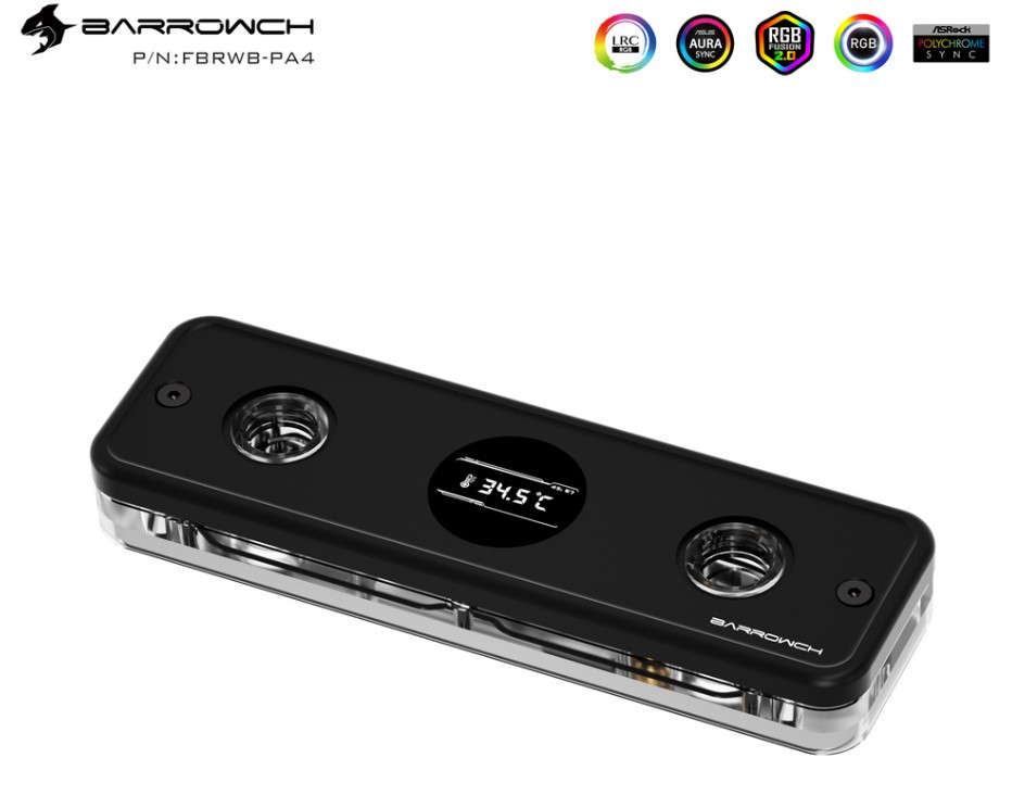 Waterblock Mémoire avec Afficheur LCD - éclairage LRC 2.0 RGB - FBRWB ...
