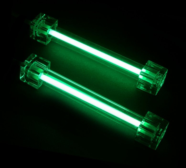Néon Cold Cathode 10cm Vert (*2) Protégé + starter (Kit de 2 Néons ...