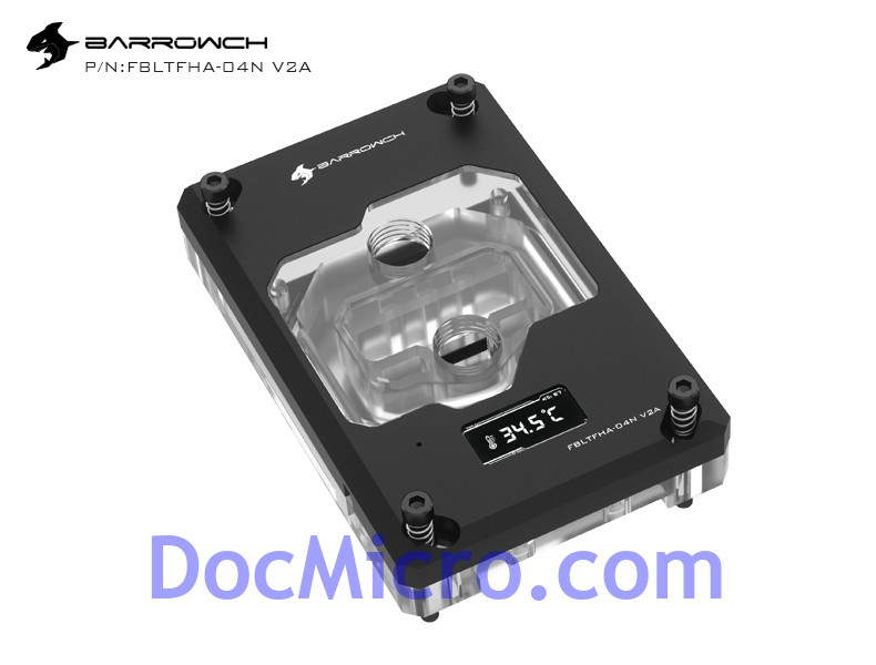 Waterblock CPU BarrowCH pour AMD AM4/AM3+/FM2+ - Afficheur LCD - LRC 2. ...