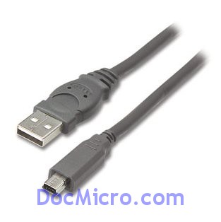 USB A Male to mini USB 5pin cable - 1.5m - DocMicro - Tuning & Cables ...