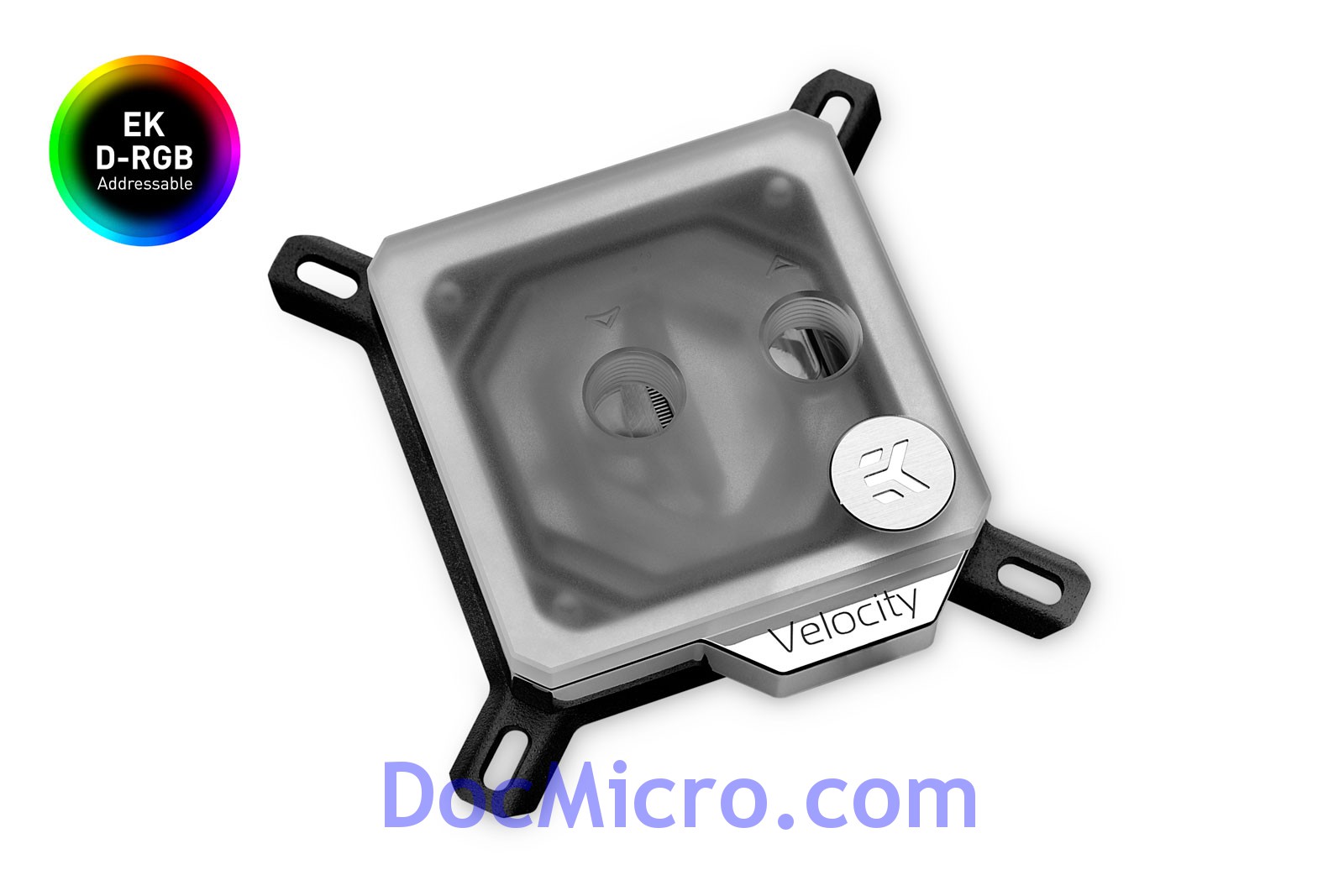 WaterBlock CPU EK-Quantum Velocity D-RGB - Nickel + Frosted Plexi - EK ...