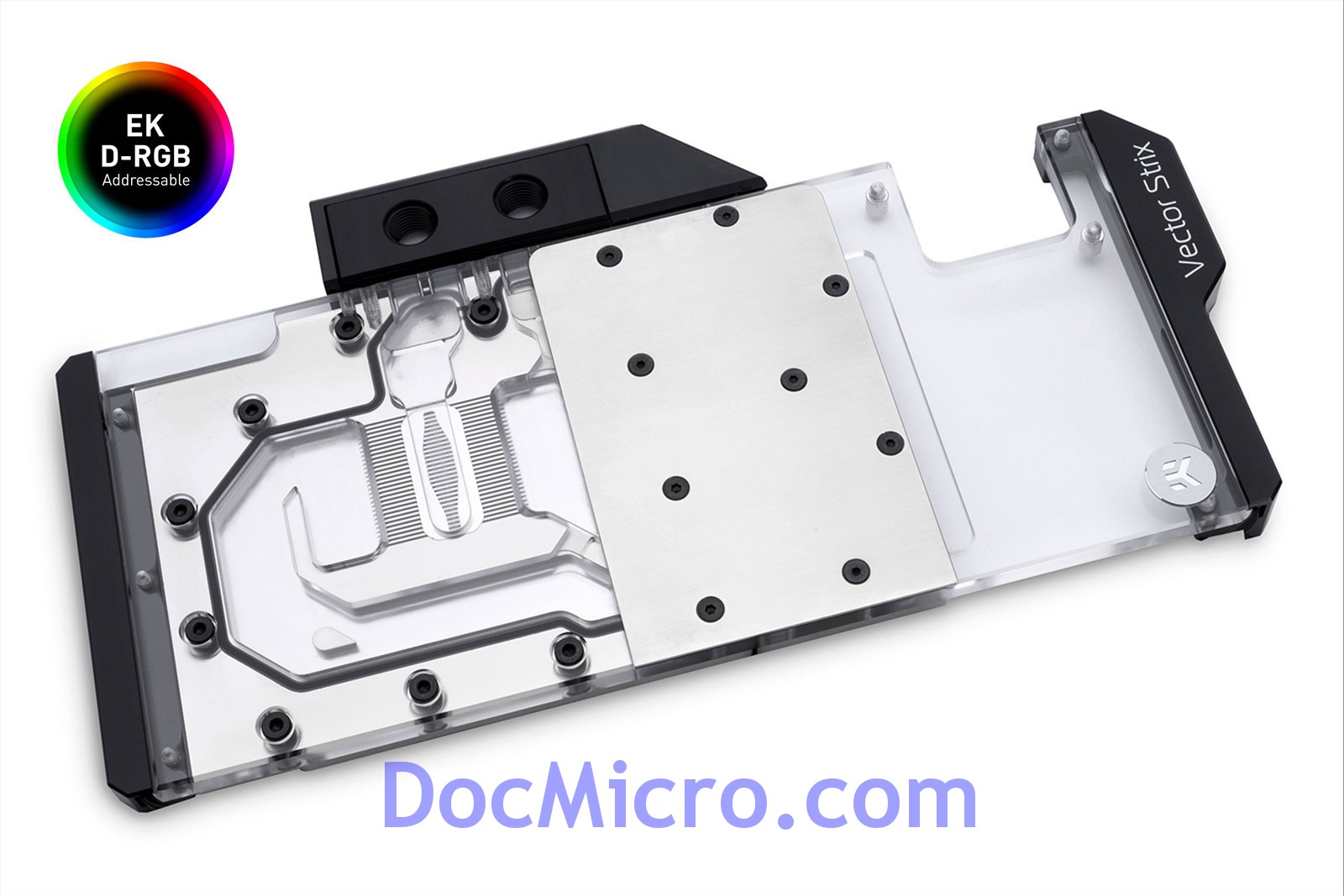 WaterBlock VGA EK-Quantum Vector Strix RTX 2080 D-RGB - Nickel / Plexi ...